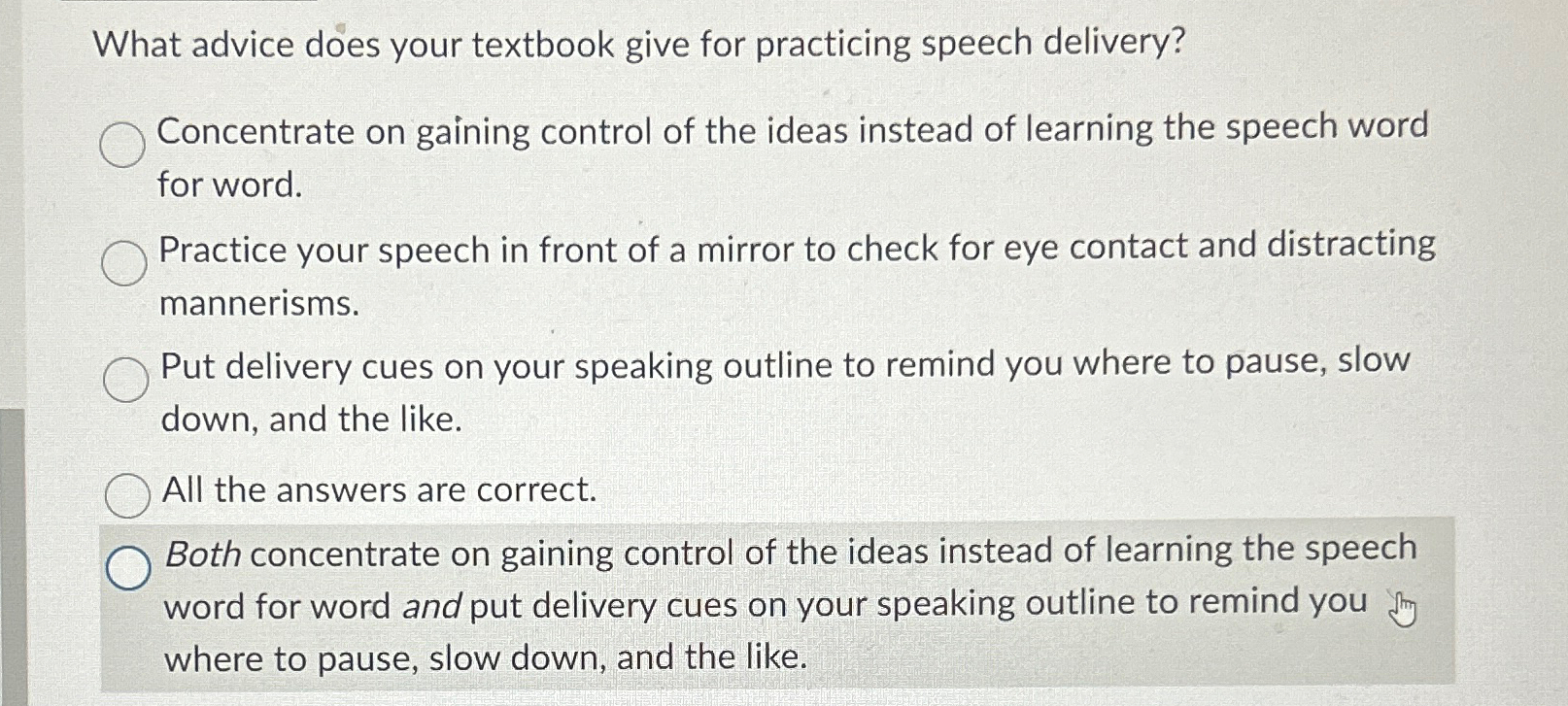 Solved What advice does your textbook give for practicing | Chegg.com