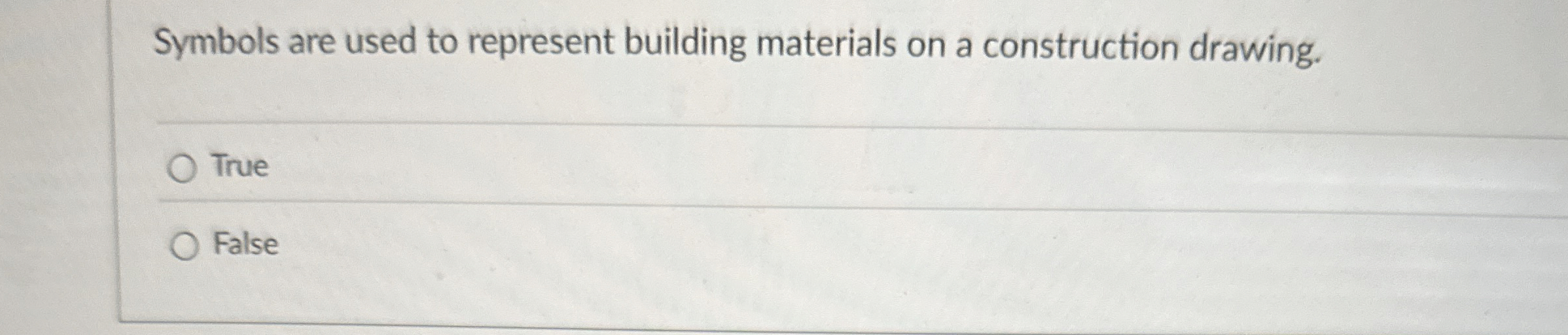 Solved Symbols are used to represent building materials on a | Chegg.com
