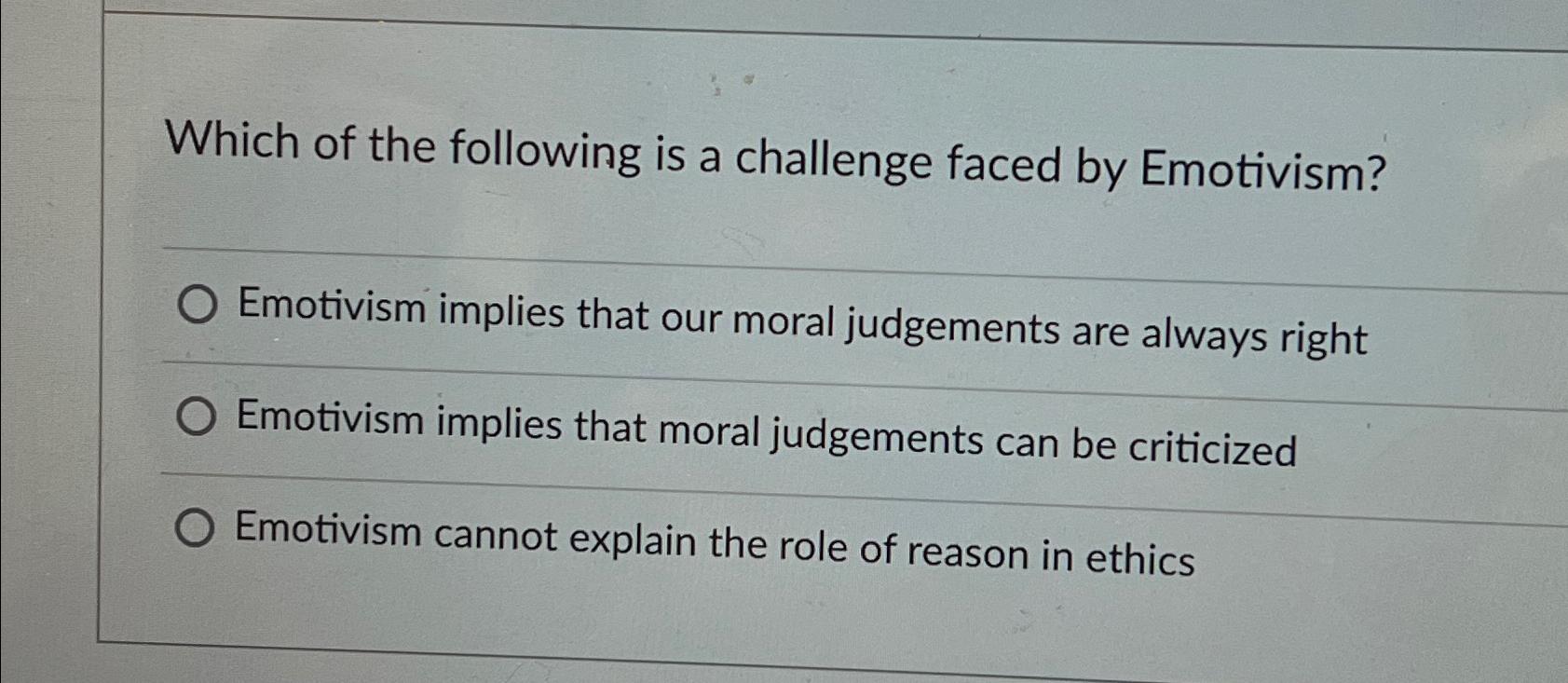 Solved Which of the following is a challenge faced by | Chegg.com