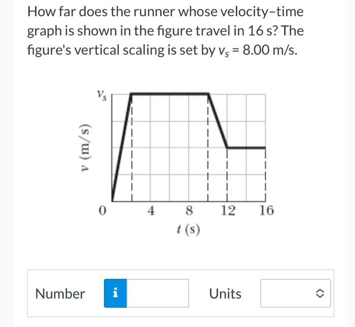 Solved How far does the runner whose velocity-time graph is | Chegg.com