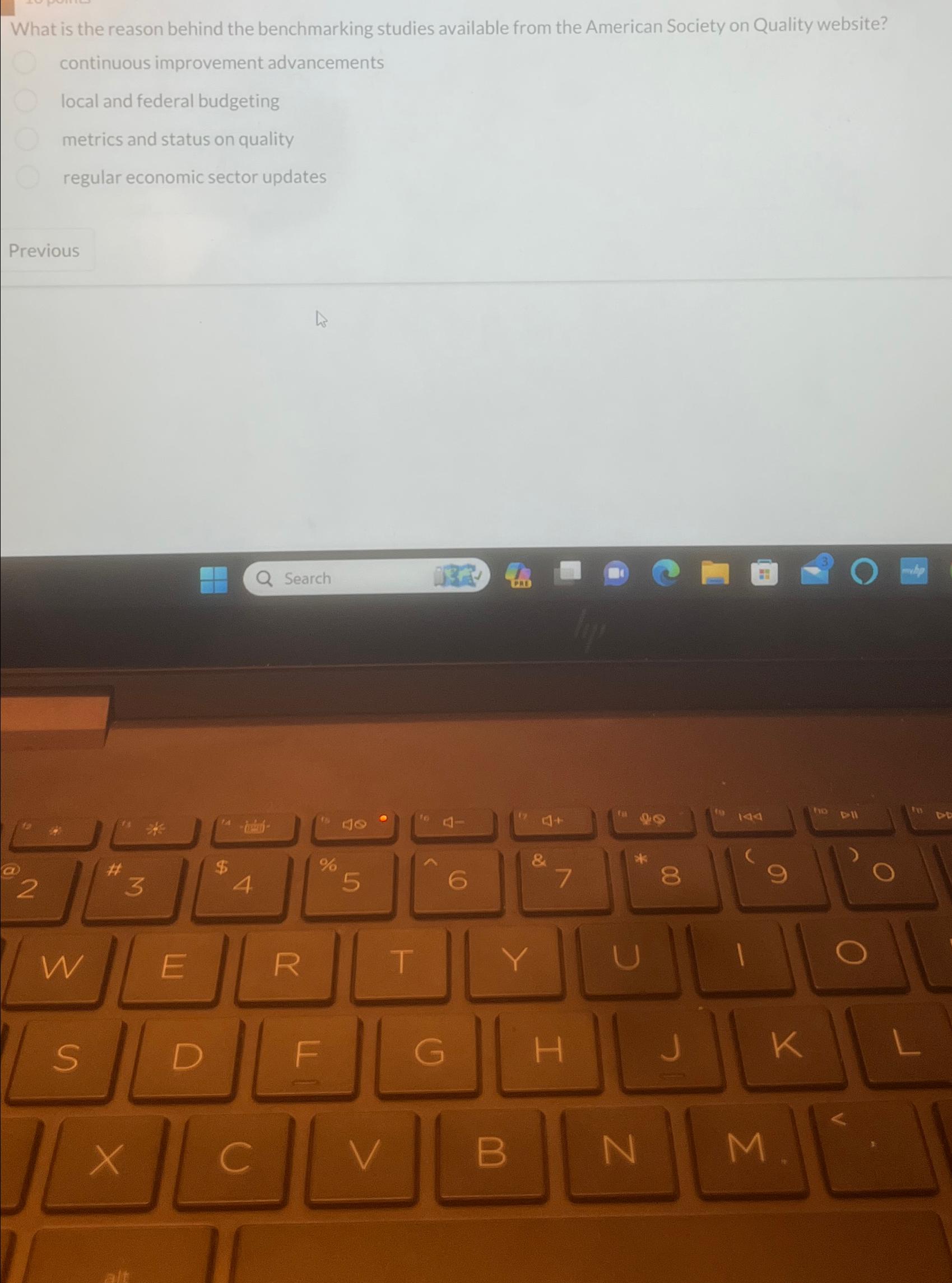 Solved What is the reason behind the benchmarking studies | Chegg.com