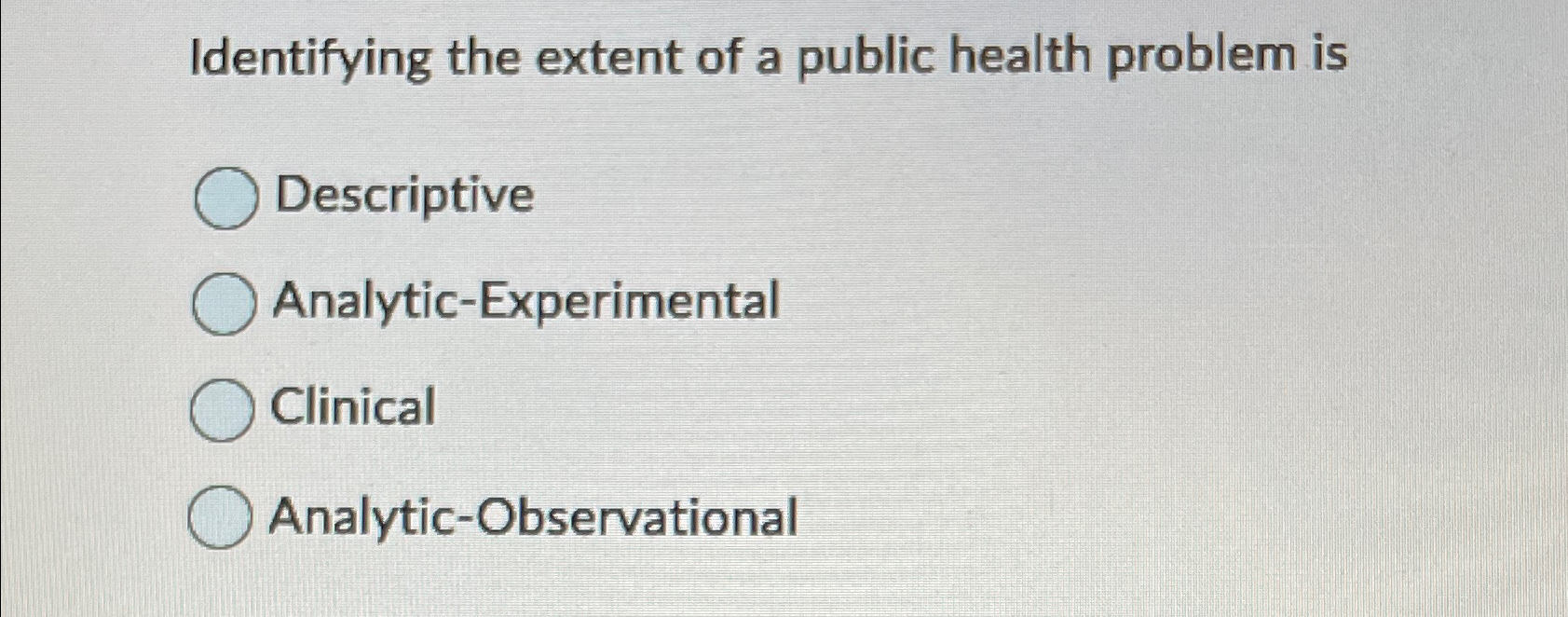 Solved Identifying the extent of a public health problem | Chegg.com