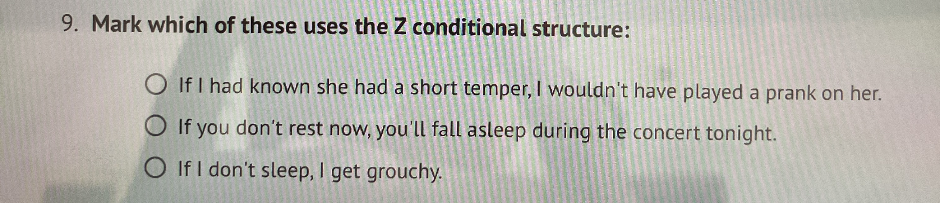 Solved Mark which of these uses the Z ﻿conditional | Chegg.com