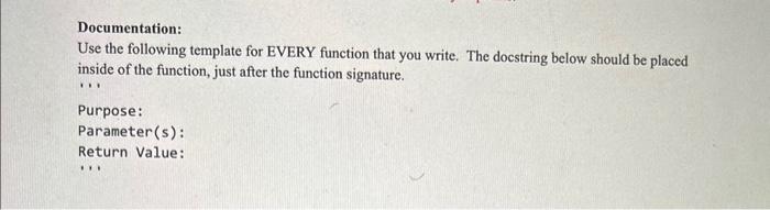 Solved Documentation: Use the following template for EVERY | Chegg.com