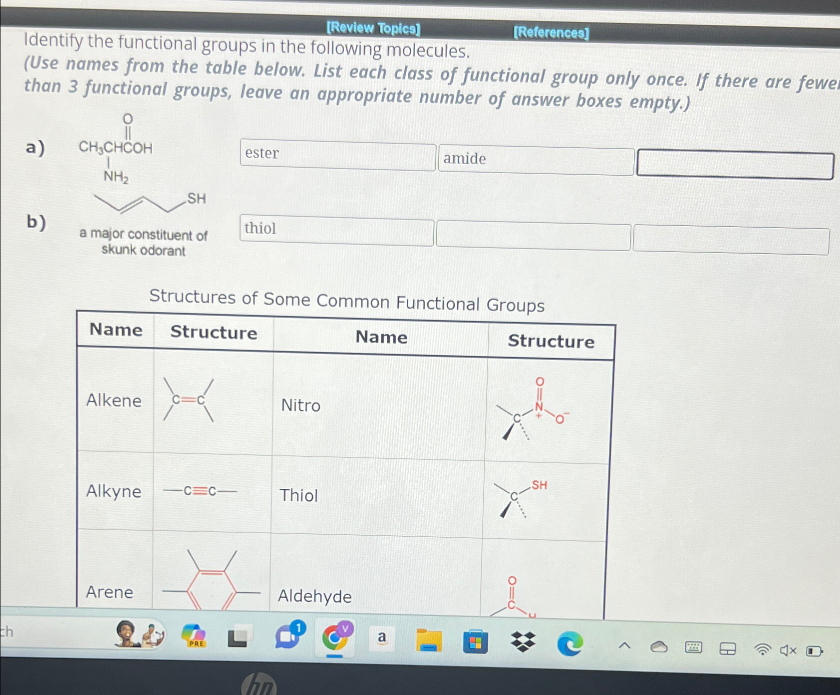 Solved [Review Topics][References]Identify the functional | Chegg.com