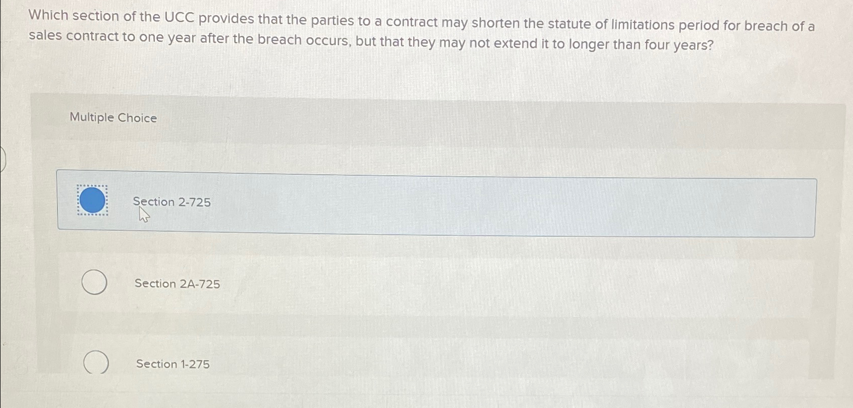 Solved Which section of the UCC provides that the parties to | Chegg.com