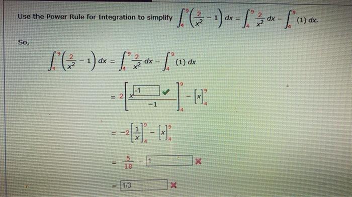 Solved Use the Power Rule for Integration to simplify | Chegg.com
