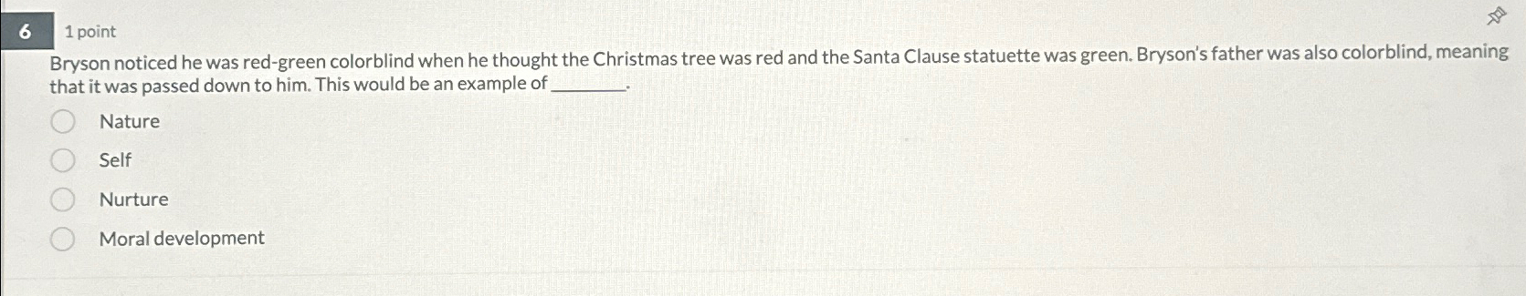 Solved Bryson noticed he was red-green colorblind when he | Chegg.com