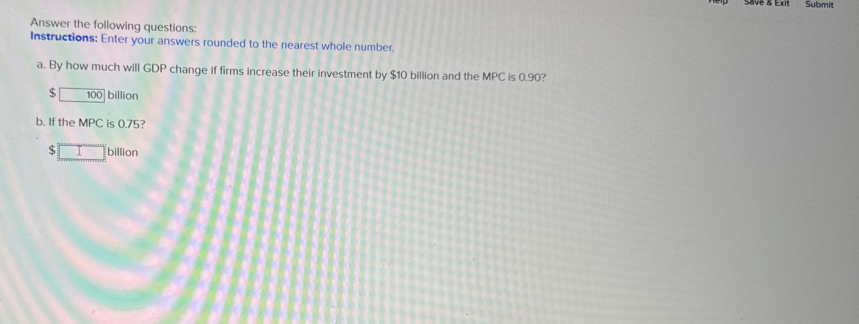 Solved Answer the following questions:Instructions: Enter | Chegg.com