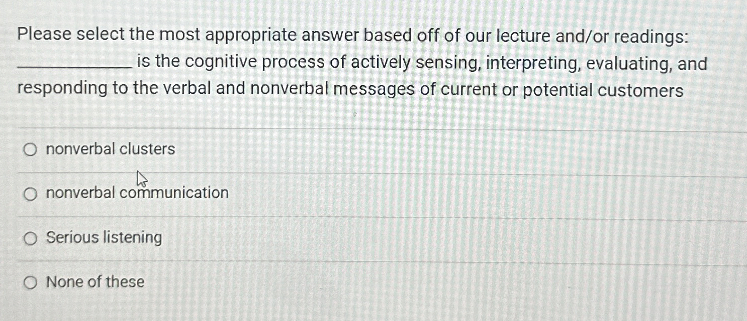 Solved Please select the most appropriate answer based off | Chegg.com