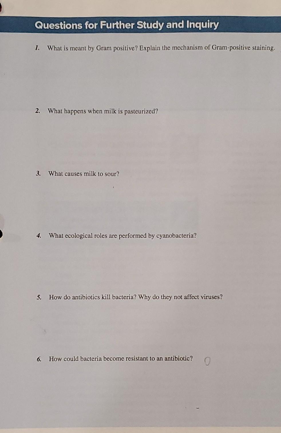 Solved Questions for Further Study and Inquiry 1. What is | Chegg.com