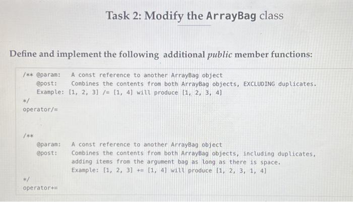 Solved Work through the tasks sequentially (implement and | Chegg.com