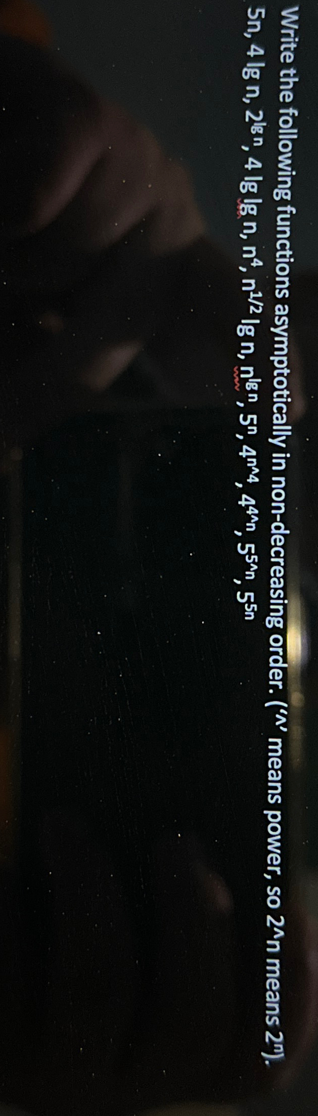 Solved Write the following functions asymptotically in | Chegg.com
