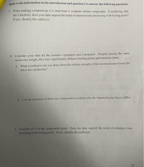 Solved Enter your retention times in order of increasing | Chegg.com