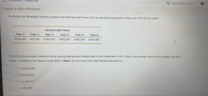 Solved 1 MINDIAP Search this course Chapter 4: Aplia | Chegg.com