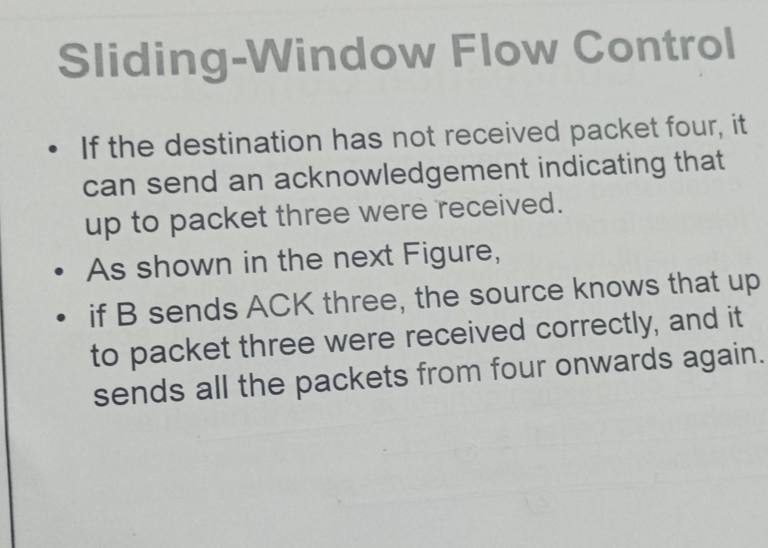 Solved Stop-and-Wait Flow Control Stop-and-wait flow control | Chegg.com