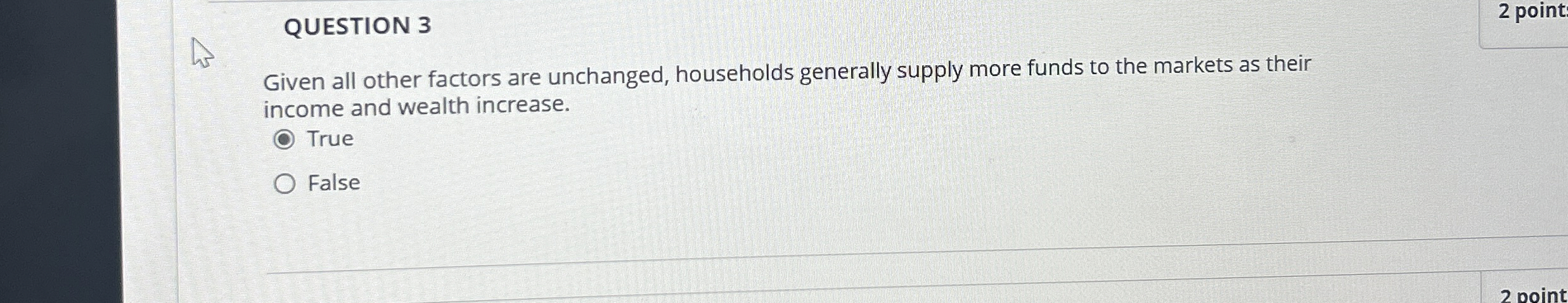 Solved QUESTION 32 ﻿pointGiven all other factors are | Chegg.com