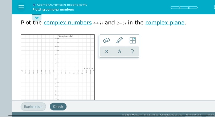 Solved O ADDITIONAL TOPICS IN TRIGONOMETRY Plotting complex | Chegg.com