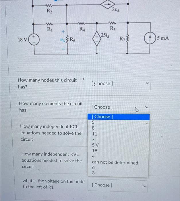 Solved How many nodes this circuit has? How many elements | Chegg.com