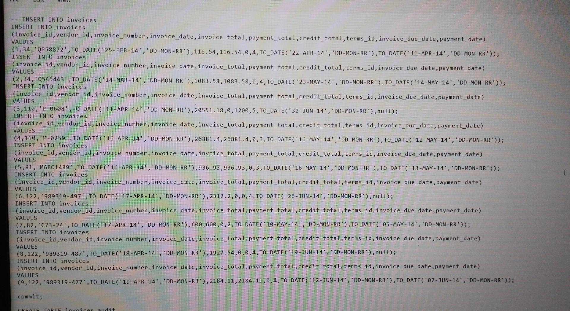 Solved PL/ SQL - Triggers (After Trigger) Create a PL/SQL | Chegg.com