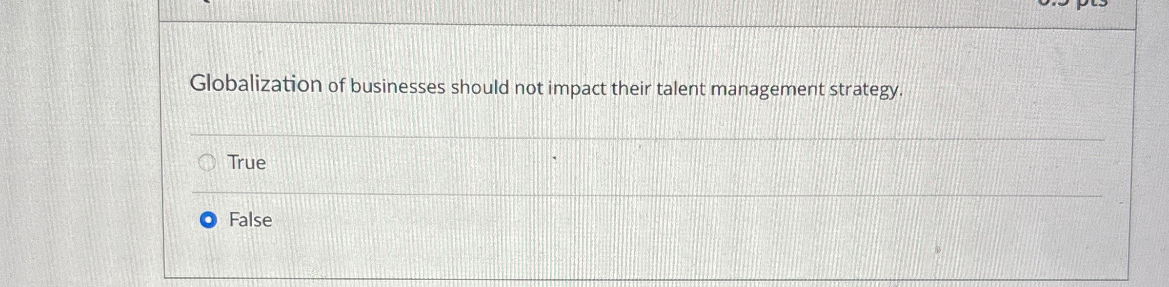 Solved Globalization of businesses should not impact their | Chegg.com