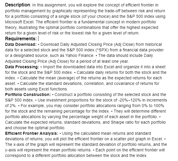 Solved Description: In this assignment, you will explore the | Chegg.com