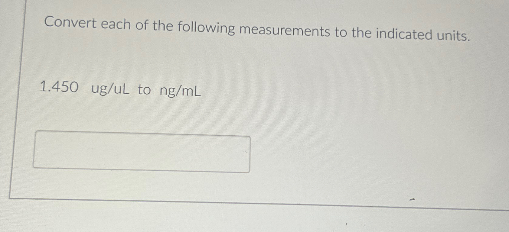 Solved Convert each of the following measurements to the | Chegg.com