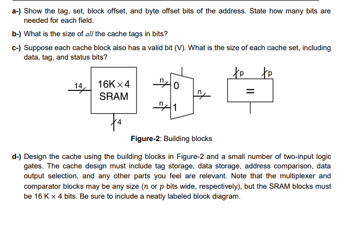 Solved a-Consider a cache with the following parameters: N | Chegg.com