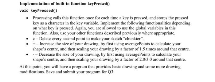 Solved Simple Drawing program Implement a simple drawing | Chegg.com