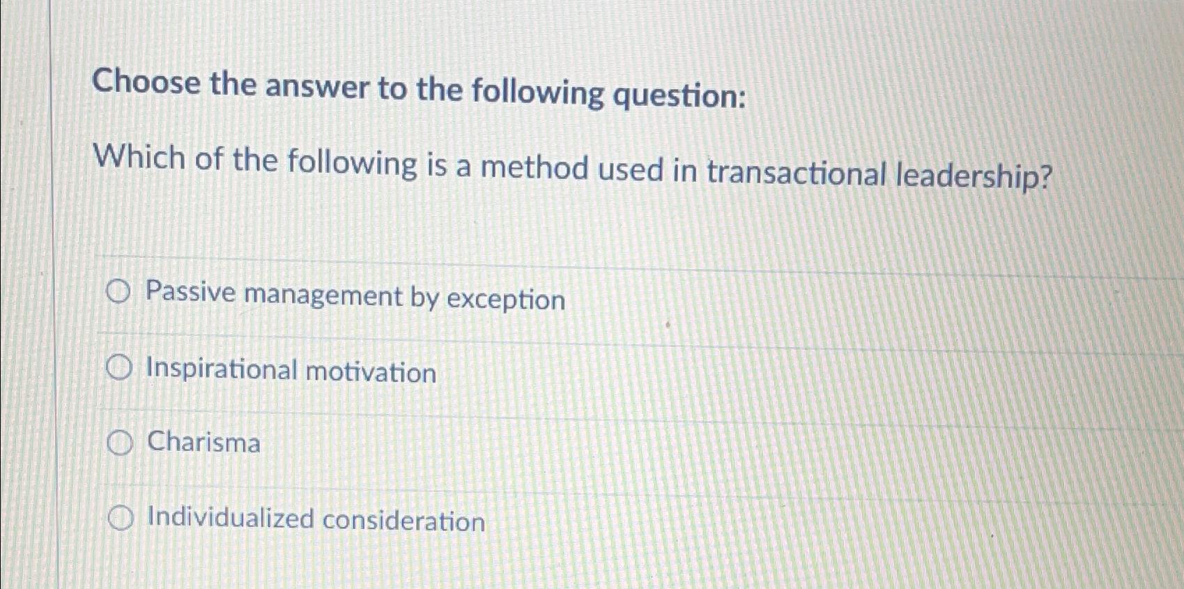Solved Choose the answer to the following question:Which of | Chegg.com