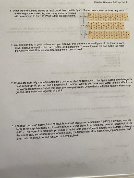 Chapter 5 Problem Set Page 2 of 5 5. What are the | Chegg.com