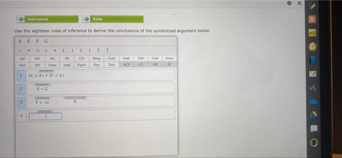 Solved Instructions Rules Use the eighteen rules of | Chegg.com