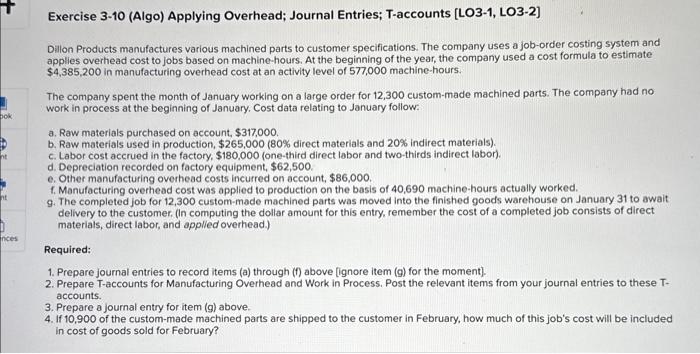 Solved Journal entry worksheet Other manufacturing overhead | Chegg.com