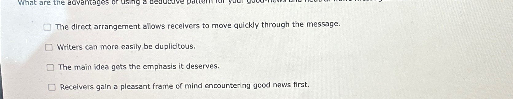 Solved The direct arrangement allows receivers to move | Chegg.com
