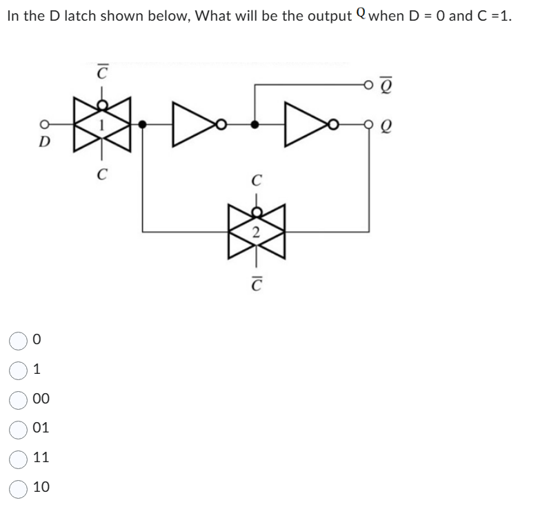 Solved please answer the question right In the D ﻿latch | Chegg.com