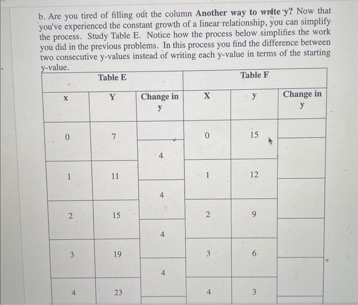 Solved 14a. Complete the Tables C and D below. Find an | Chegg.com