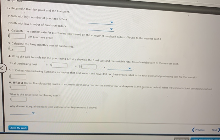 Solved High-Low Method to Determine Fixed Cost and Variable | Chegg.com