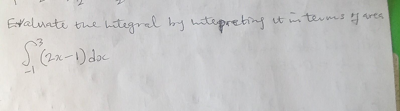 Solved Exaluate the hitegral by hitefpreting it in teums 'f | Chegg.com