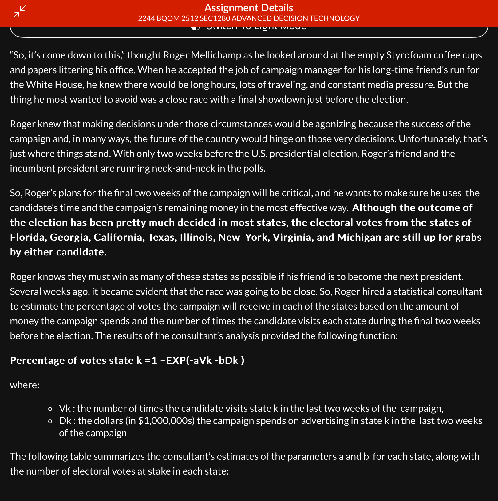 Solved Assignment Details2244 ﻿BQOM 2512 ﻿SEC1280 ﻿ADVANCED | Chegg.com