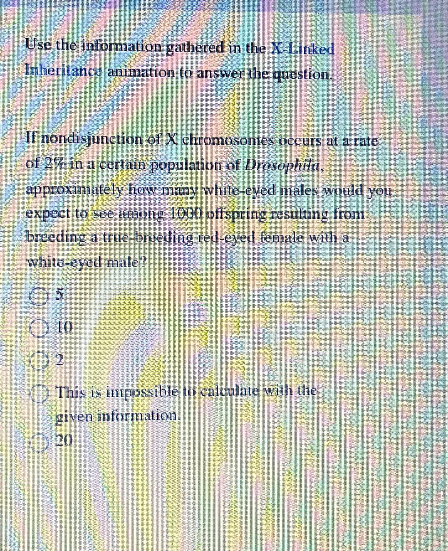 Solved Use the information gathered in the X-Linked | Chegg.com