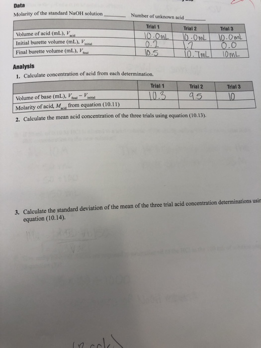 Solved Name - TA - Laboratory Date - Section Experiment | Chegg.com