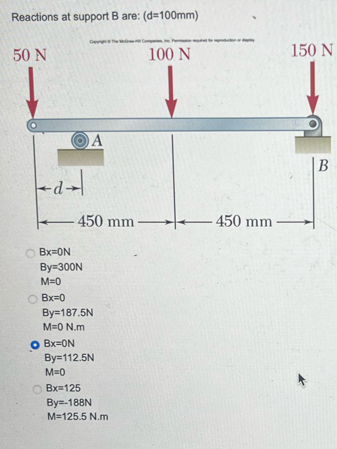 Solved Reactions at support B ﻿are: | Chegg.com
