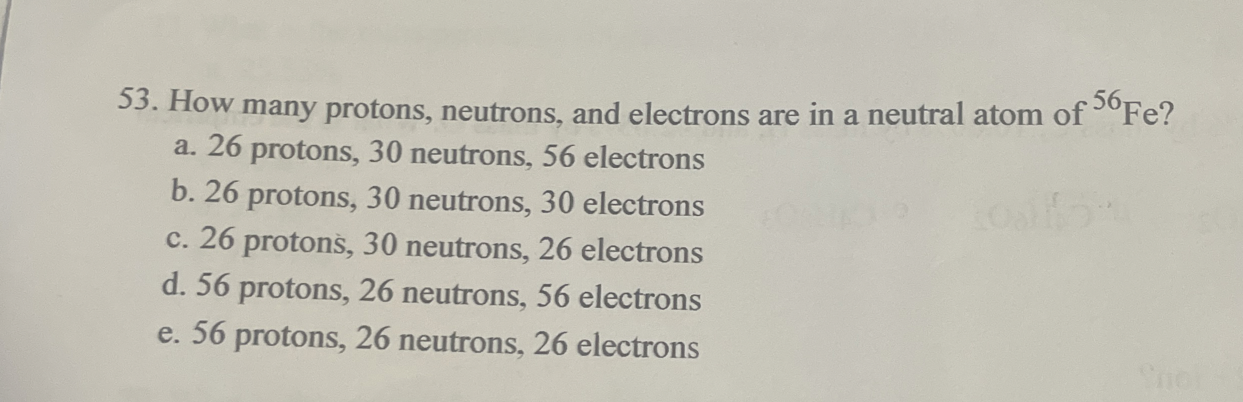Solved How many protons, neutrons, and electrons are in a | Chegg.com
