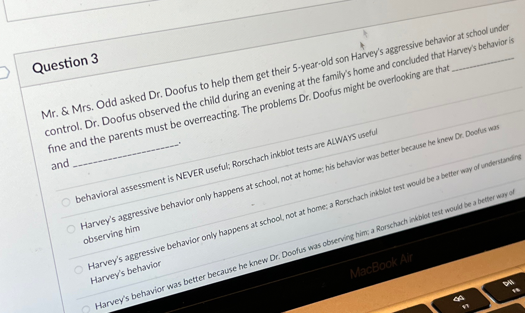 Solved Question 3Mr. ﻿& Mrs. ﻿Odd asked Dr. ﻿Doofus to help | Chegg.com