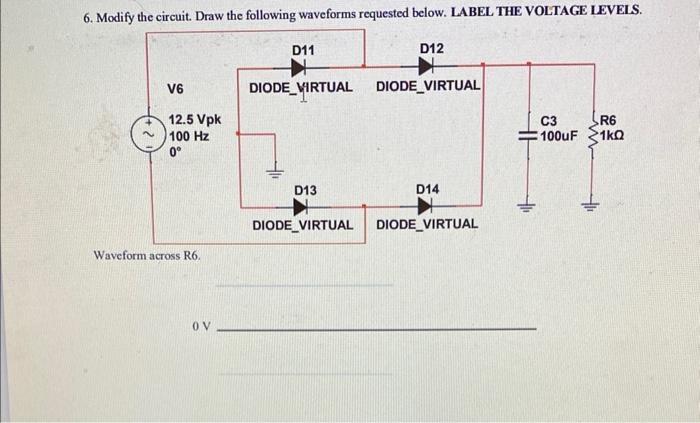1.Build the circuit. Draw the following waveforms | Chegg.com