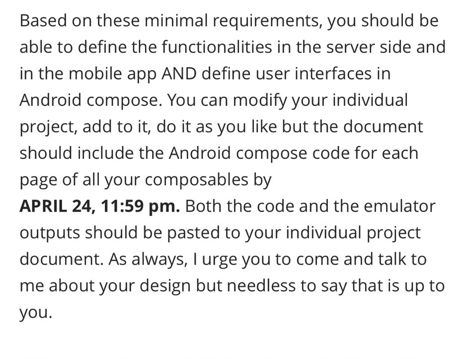 Solved Based on these minimal requirements, you should be | Chegg.com