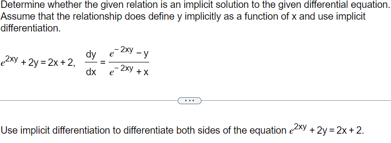 Solved Use implicit differentiation to differentiate both | Chegg.com