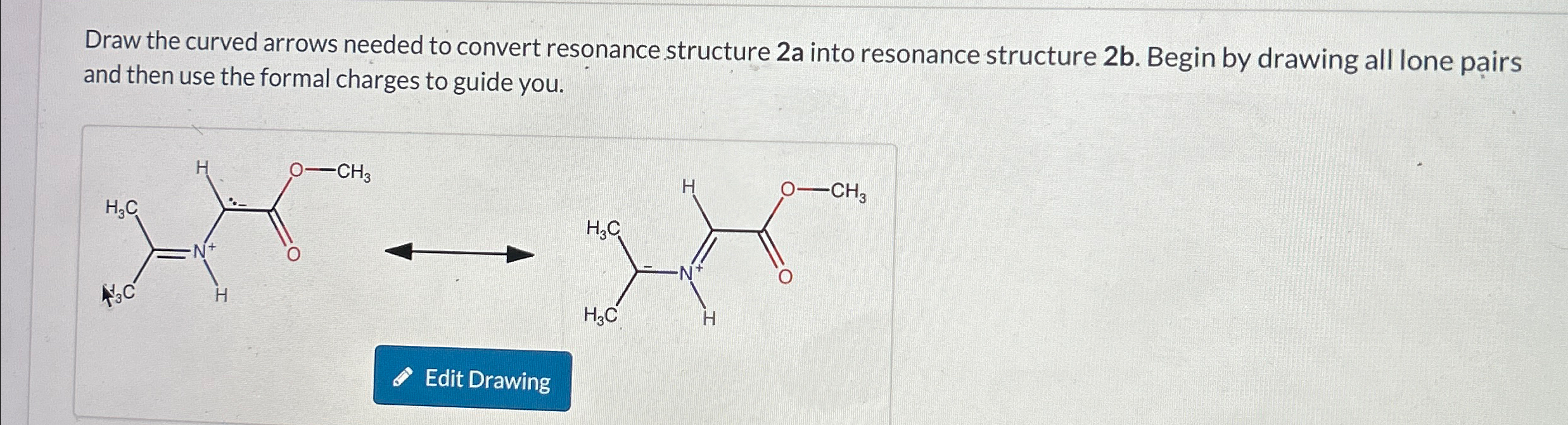 Solved Draw the curved arrows needed to convert resonance | Chegg.com