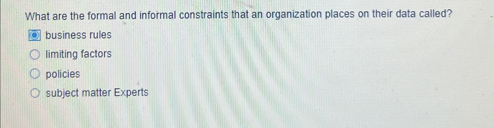 Solved What are the formal and informal constraints that an | Chegg.com