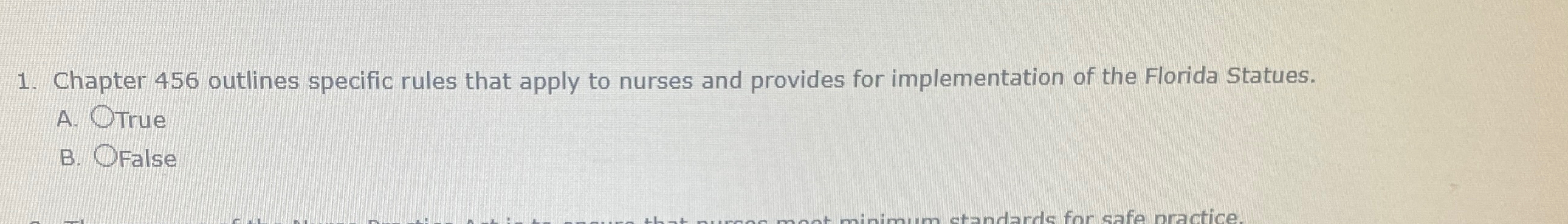 Solved Chapter 456 ﻿outlines specific rules that apply to | Chegg.com